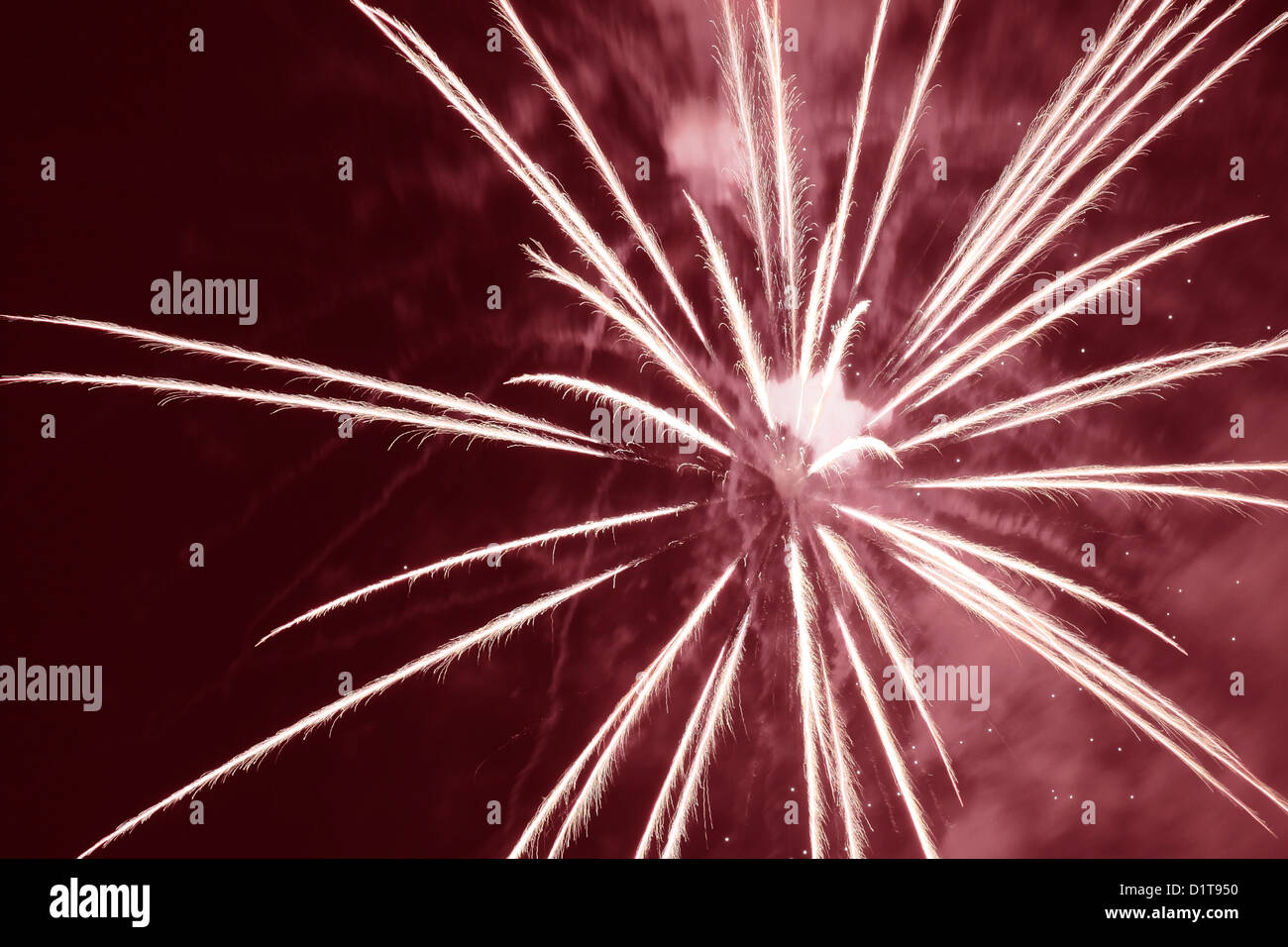 Fireworks in red hi-res stock photography and images - Alamy