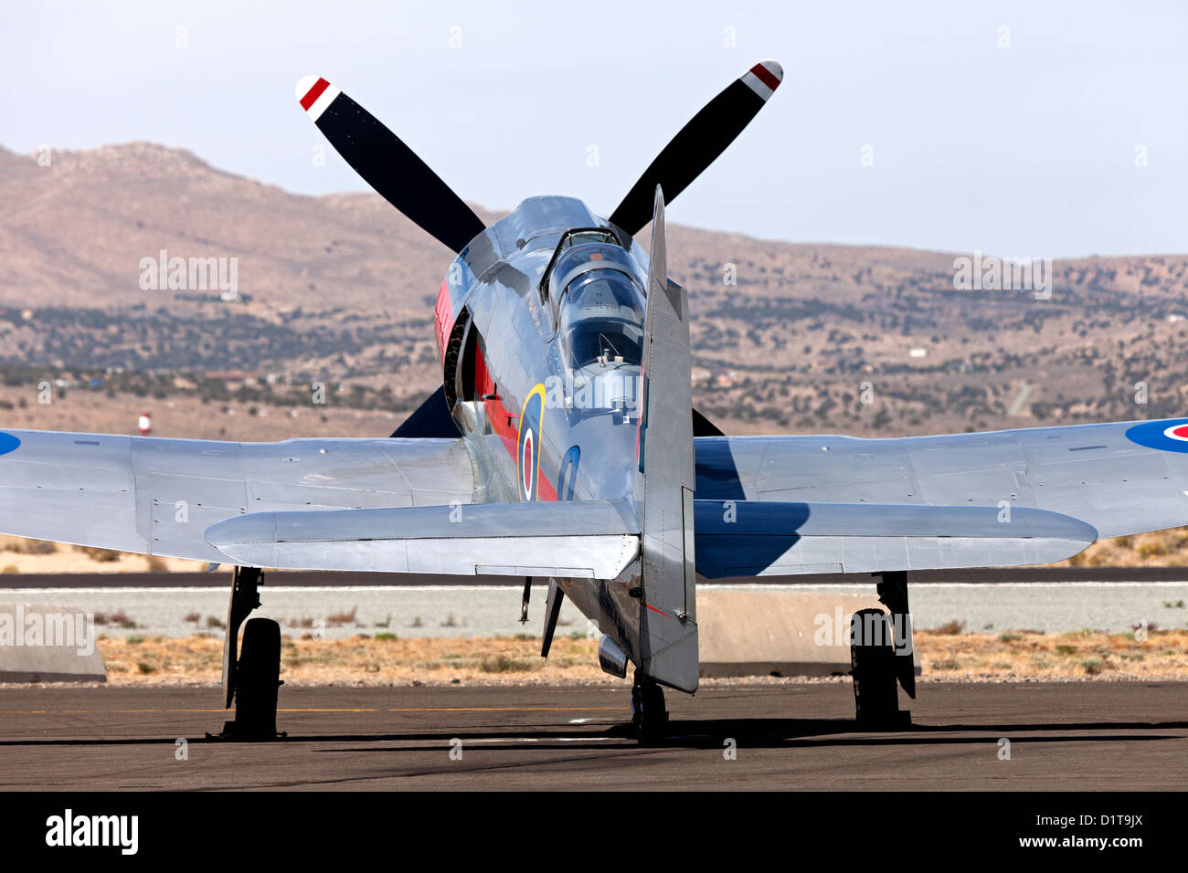 Hawker Sea Fury "Dreadnought" on the ramp at the 2012 Reno National ...