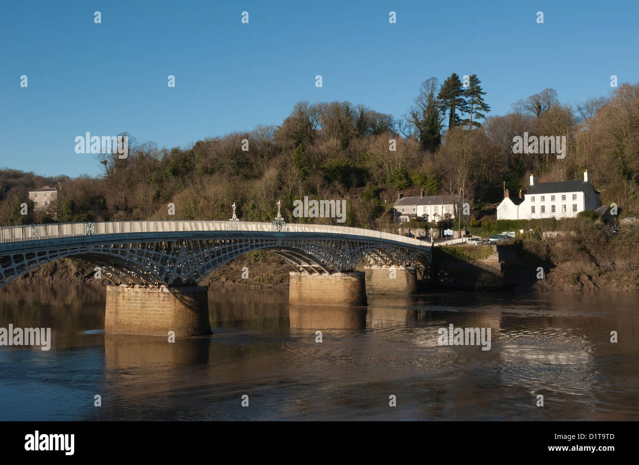 Bridge over the River Wye at Chepstow Stock Photo - Alamy