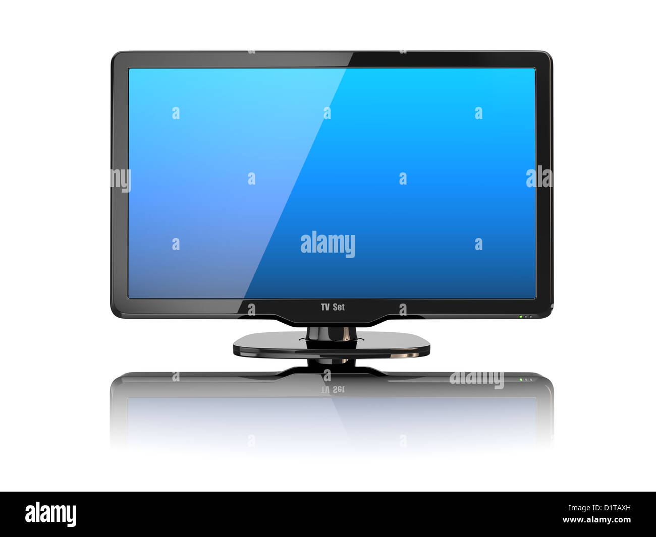 High Definition TV on white background. 3d Stock Photo - Alamy