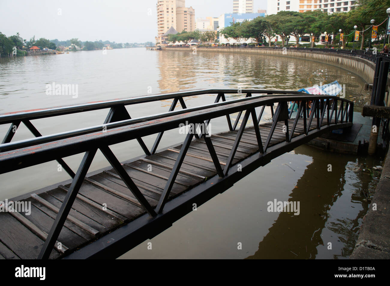 jetty bridge at waterfront in Kuching Stock Photo - Alamy