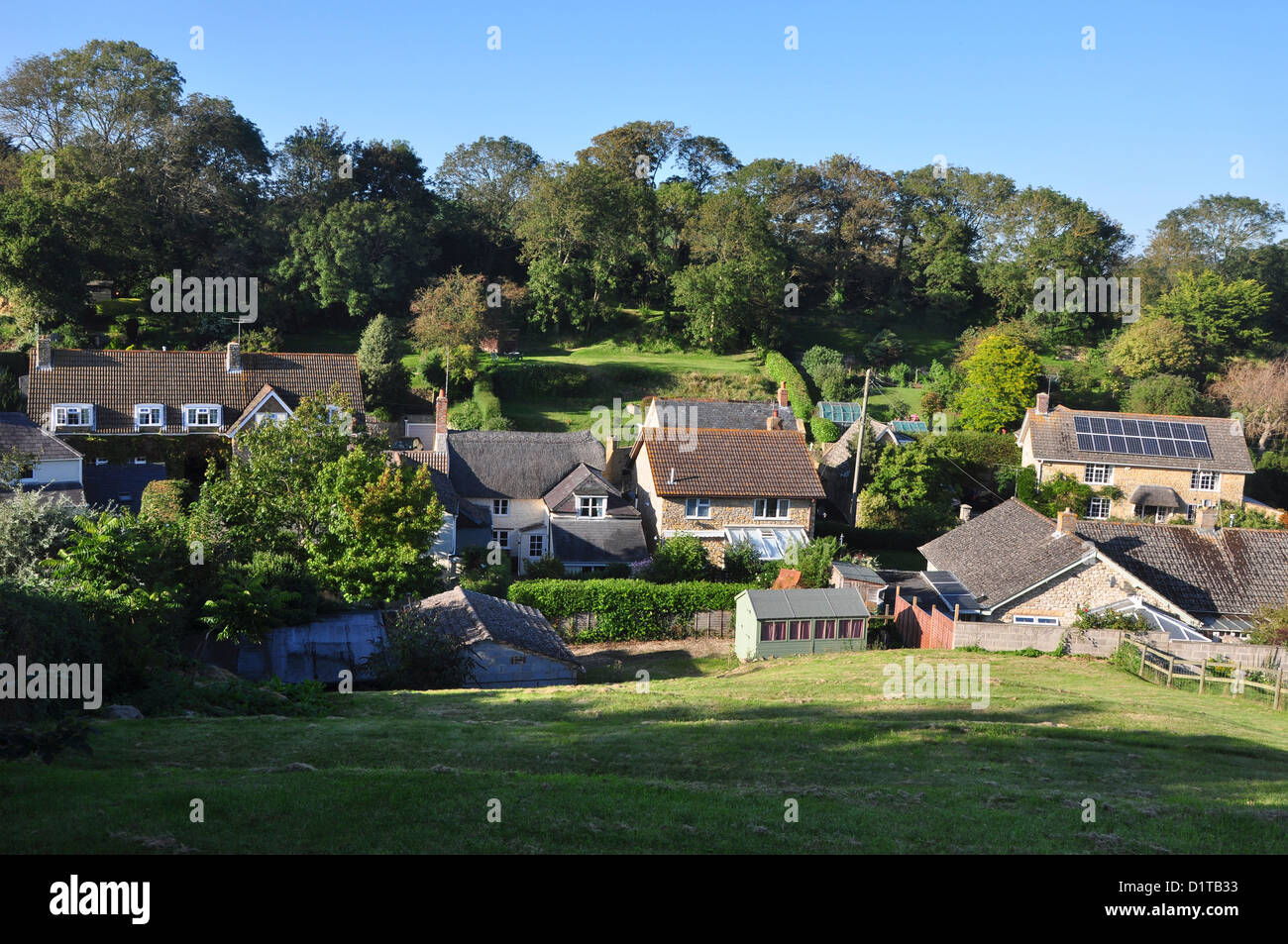 A view of the rural village of Shipton Gorge Dorset UK Stock Photo - Alamy