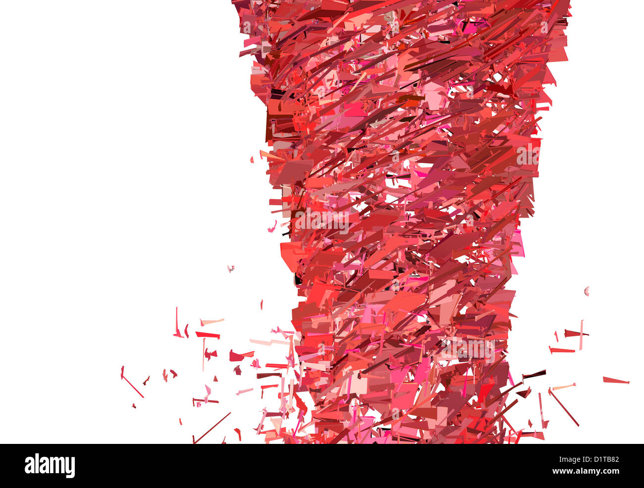abstract red pink tornado whirlwind on white Stock Photo - Alamy