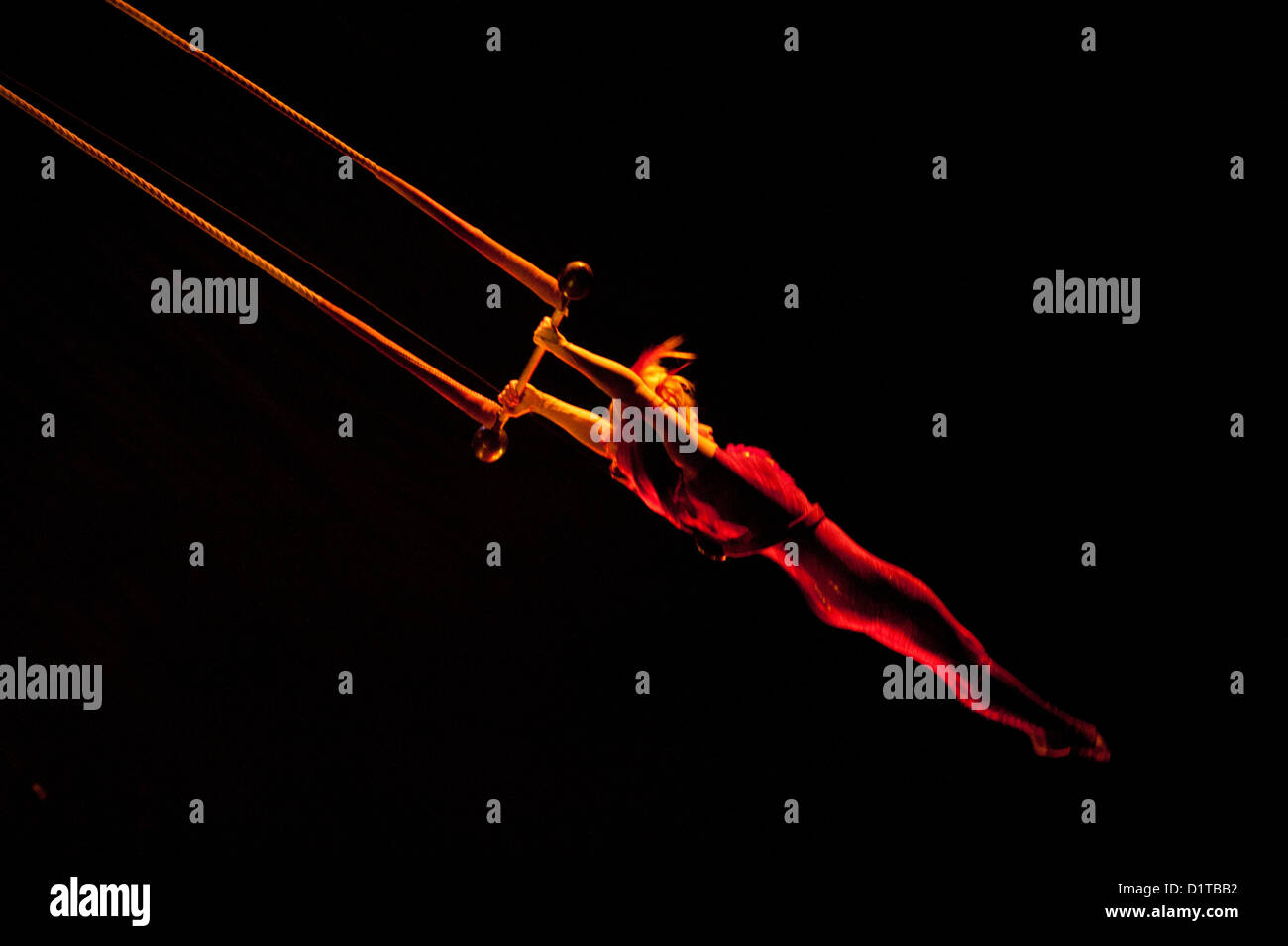 Cirque du soleil acrobat performs hi-res stock photography and images ...