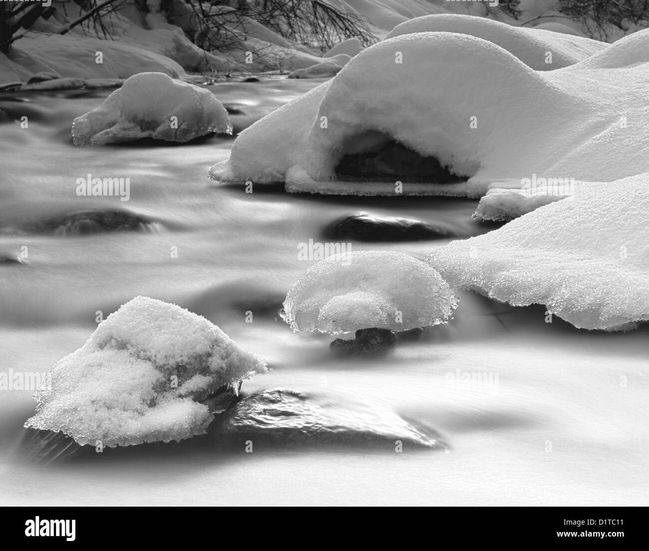 Water in a stream motion blur hi-res stock photography and images - Alamy