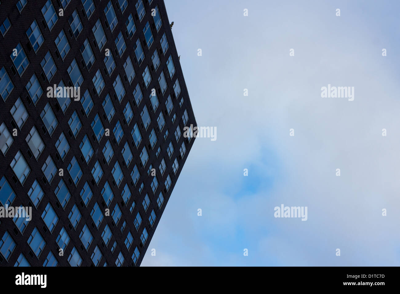 Facade of a generic residential high rise in Midtown Manhattan, New ...