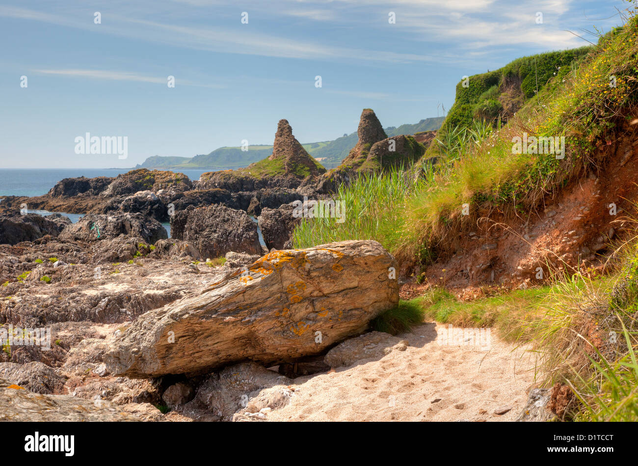 Devon england uk rock formations hi-res stock photography and images ...