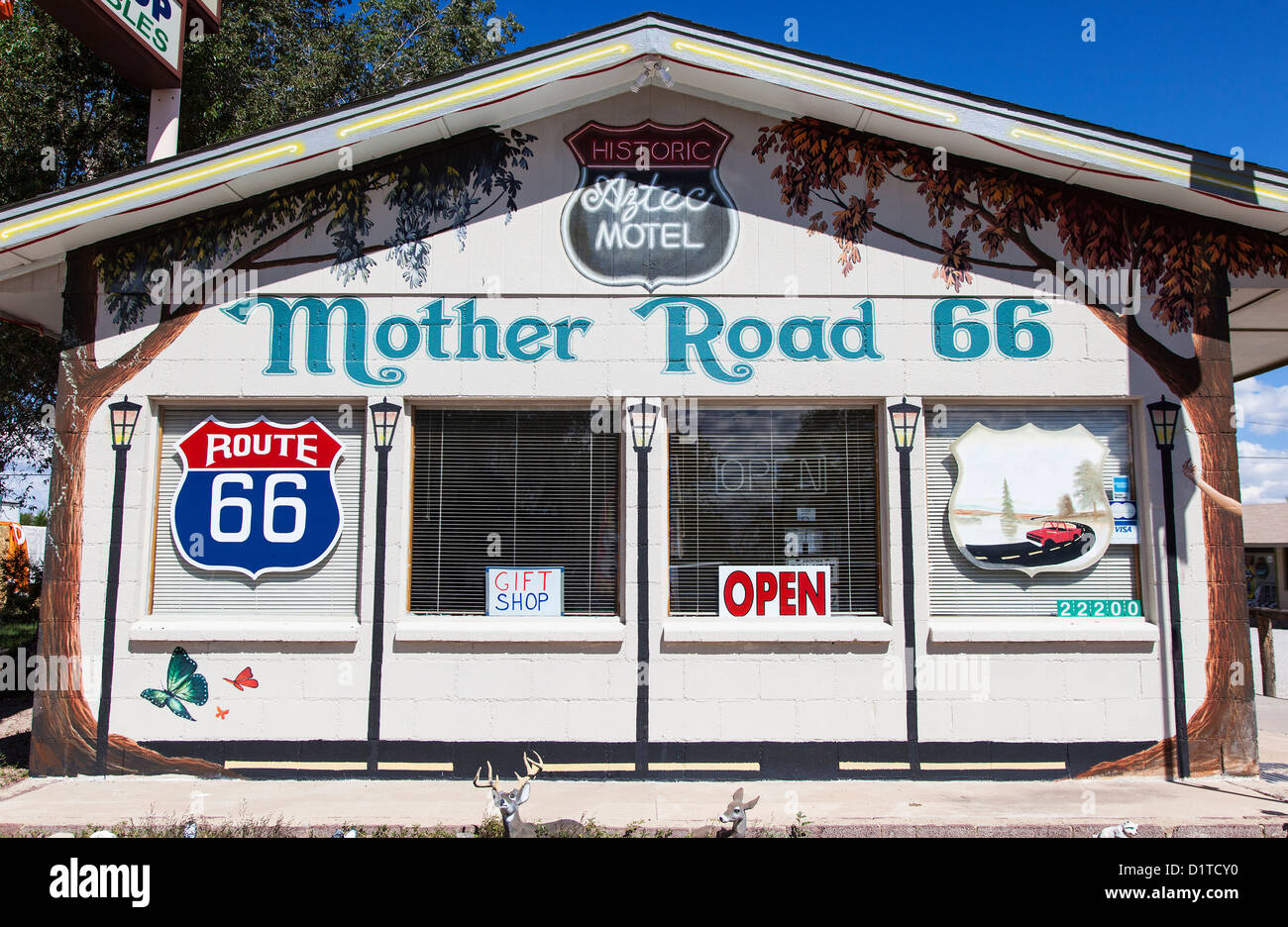 Aztec Motel, Seligman, Arizona, USA Stock Photo - Alamy