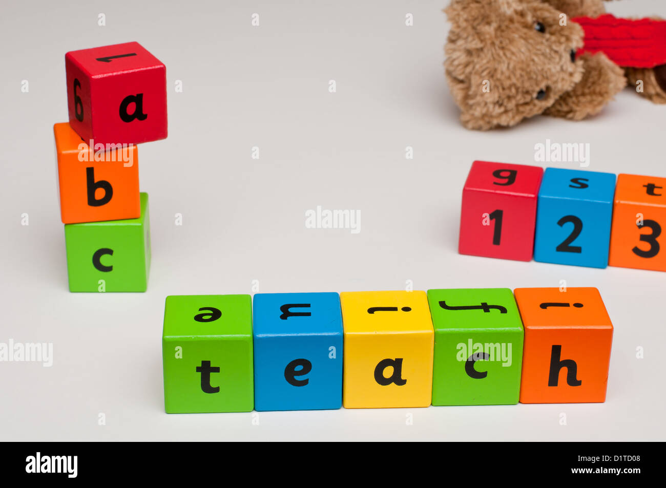 Educational spelling blocks hi-res stock photography and images - Alamy
