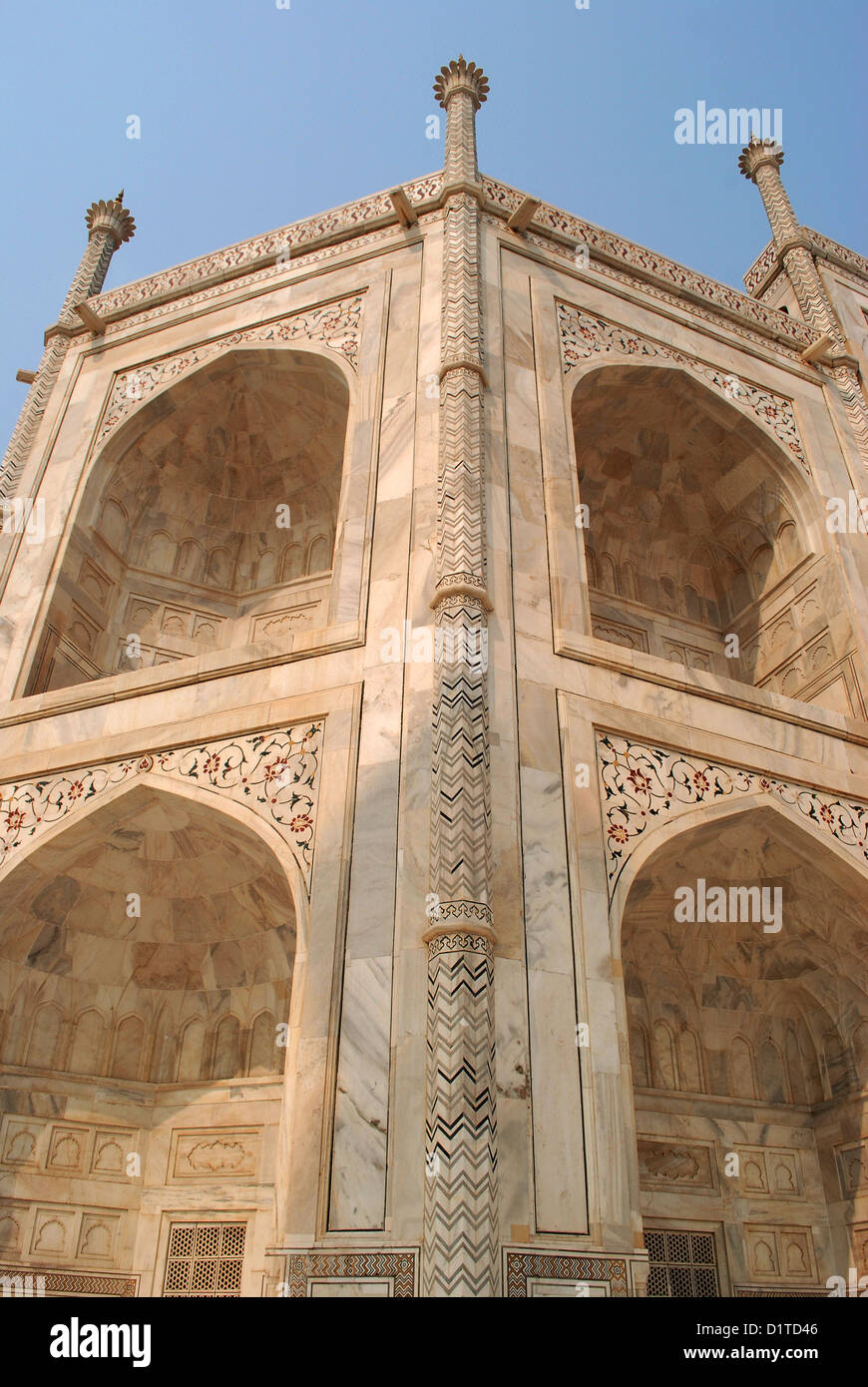 close up of taj mahal . this marble architecture is one of the wonders ...