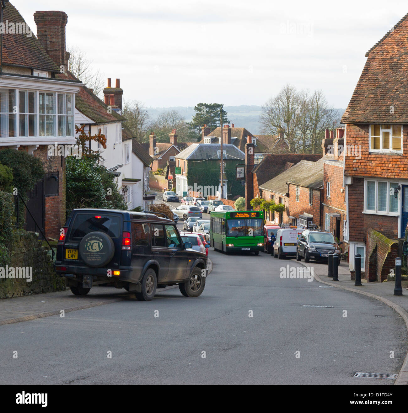 Goudhurst Village High Street Kent England Stock Photo - Alamy