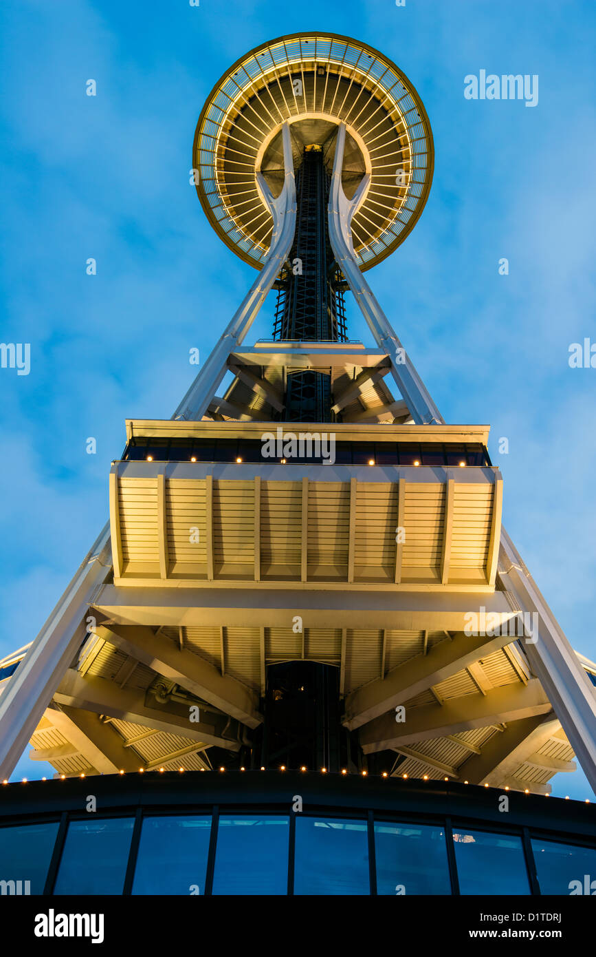 Seattle Space Needle Night Stock Photos & Seattle Space Needle Night ...