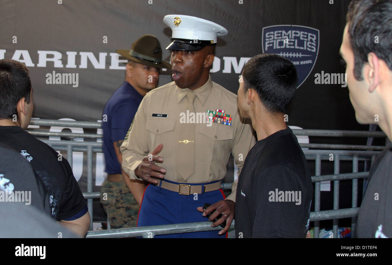 Sergeant Major Michael T. Mack, the sergeant major of Recruiting ...