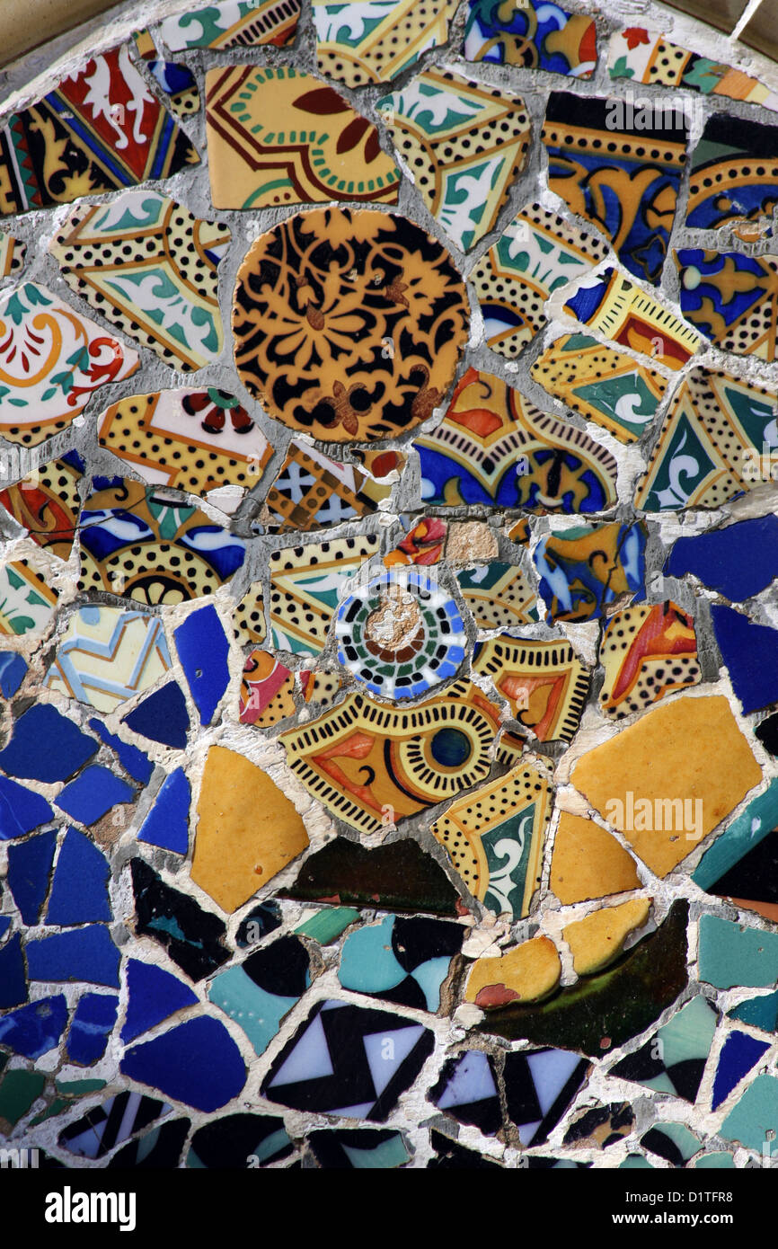 Barcelona mosaic hi-res stock photography and images - Alamy