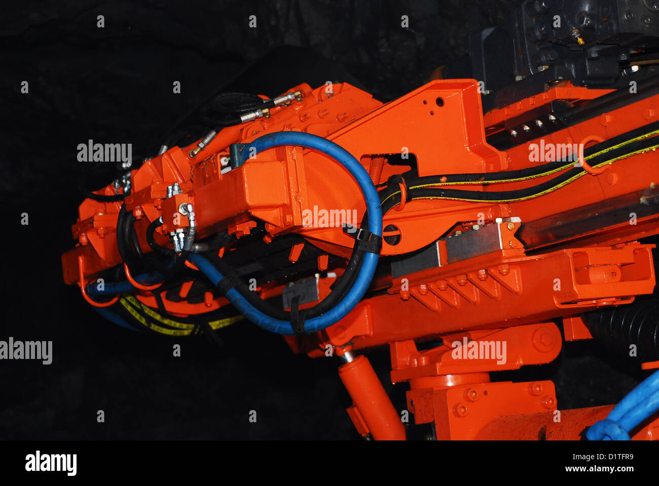 New heavy duty mine boring machine Stock Photo - Alamy