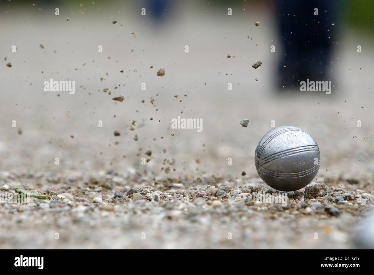 Schleswig, Germany, a game of pétanque, also called Boule Stock Photo ...