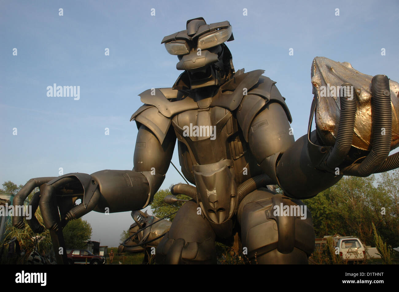 Santarcangelo di Romagna (Rimini, Italy), sculpture of the MWC (Mutoid ...