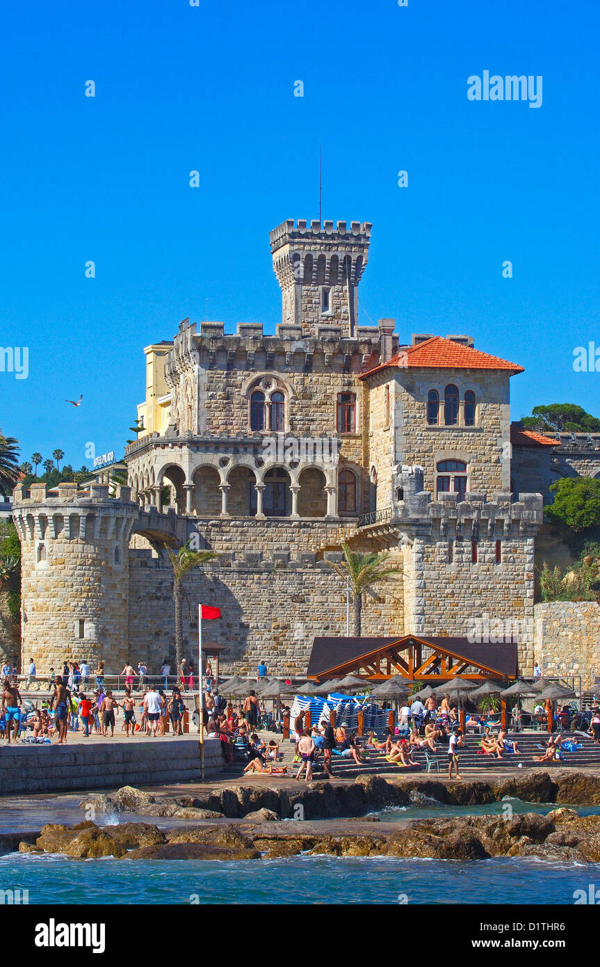 Estoril, Forte da Cruz, Tamariz beach, Lisbon coast, Portugal, Europe ...