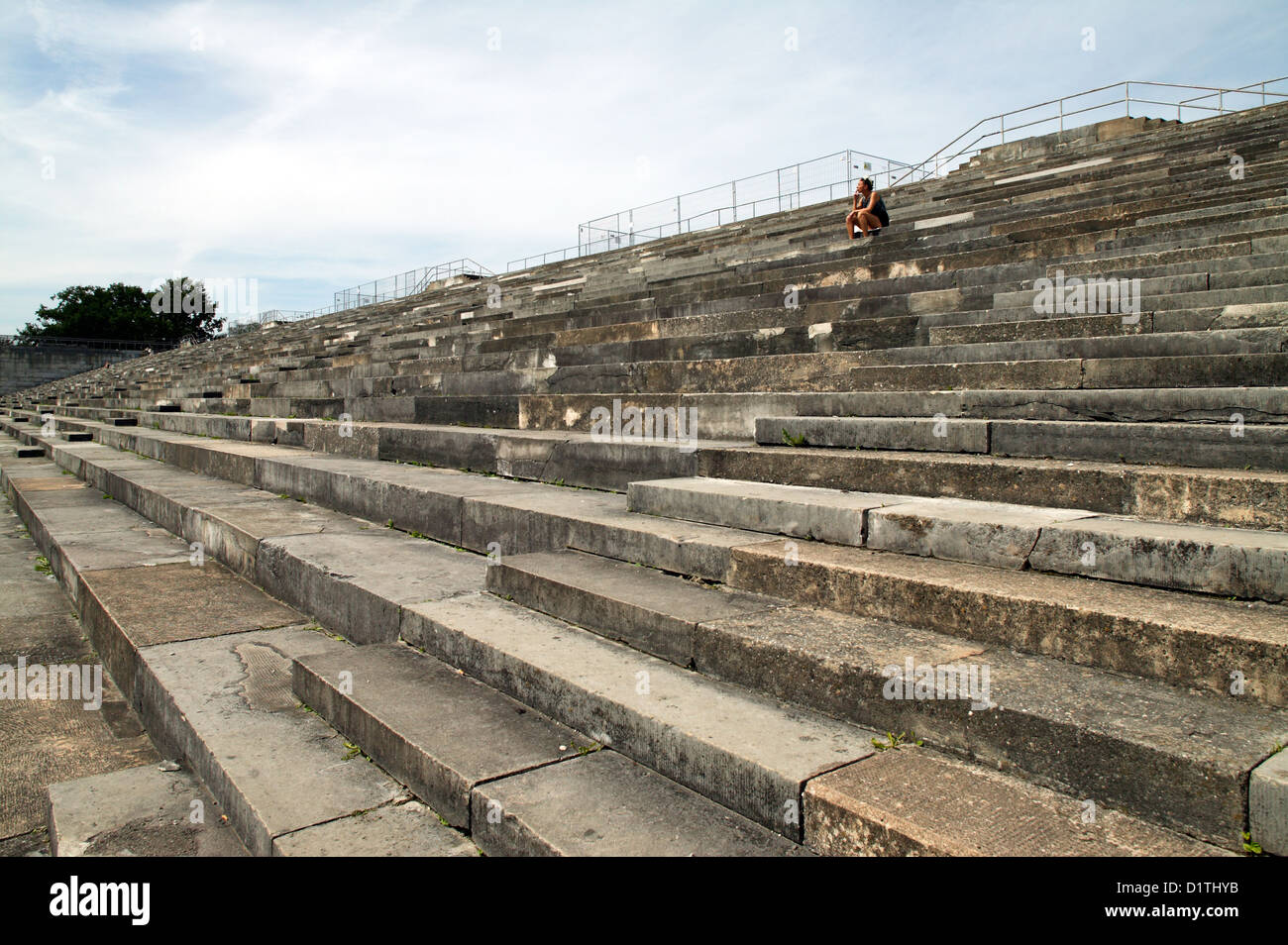 Nuernberg, Germany, on the main stage of the Zeppelin Field ...