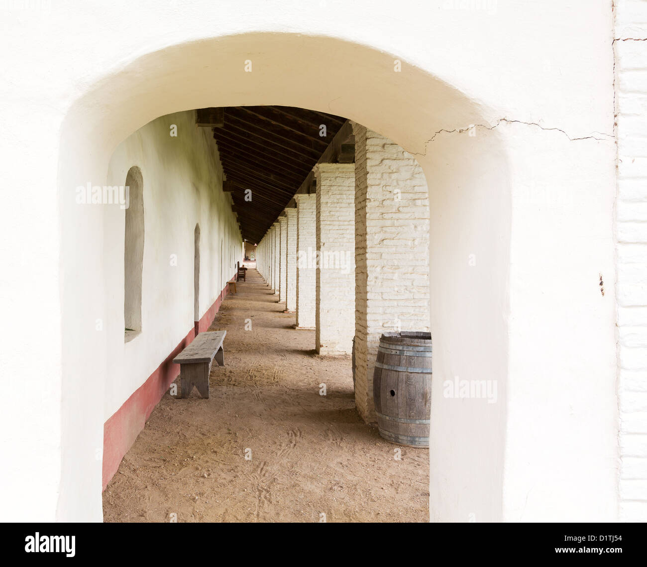 Spanish mission bench hi-res stock photography and images - Alamy