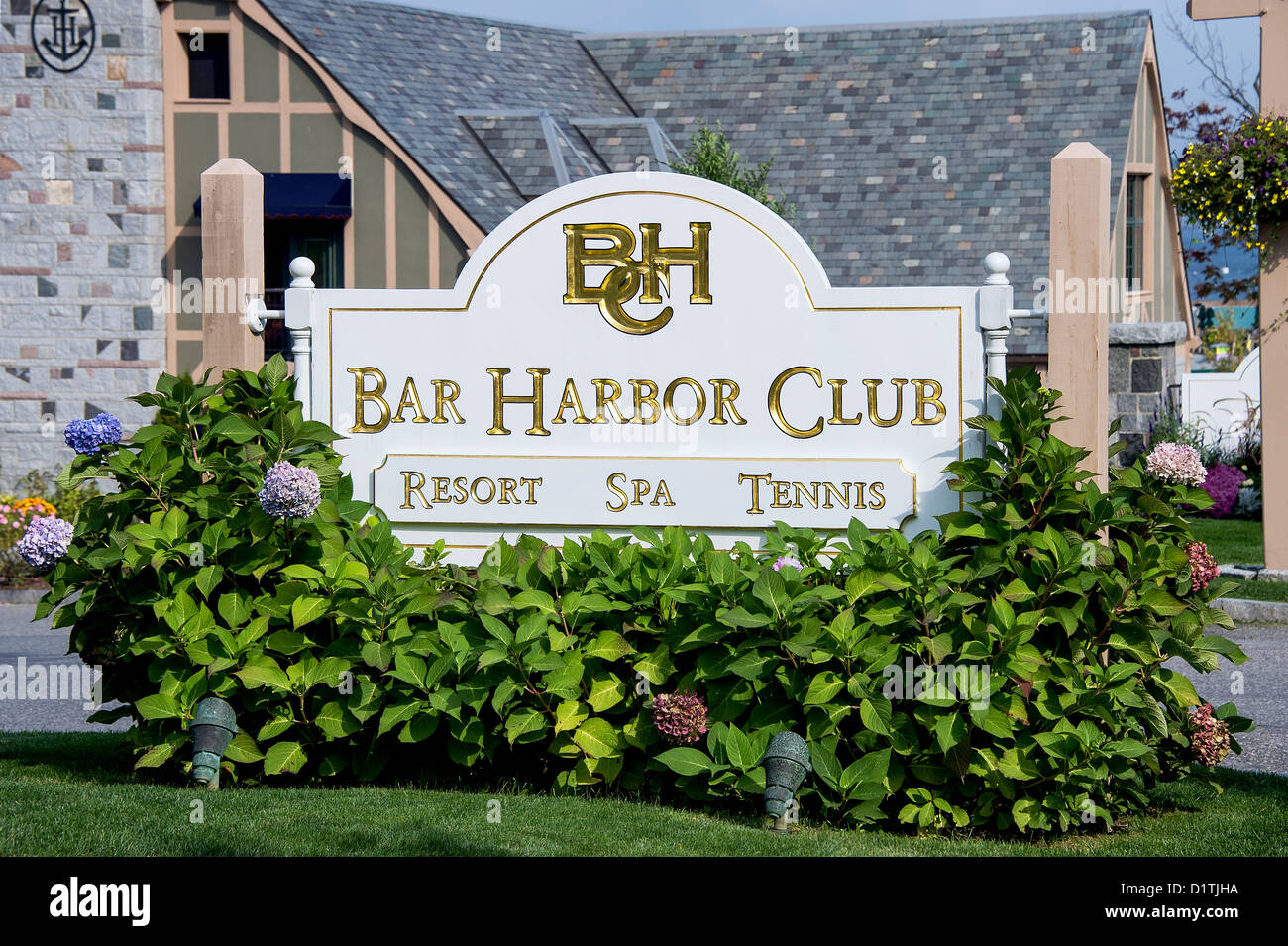 Bar Harbor Club, Bar Harbor, Maine, USA Stock Photo - Alamy