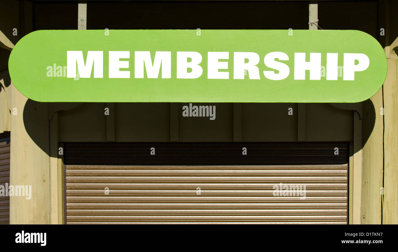 Membership window hi-res stock photography and images - Alamy