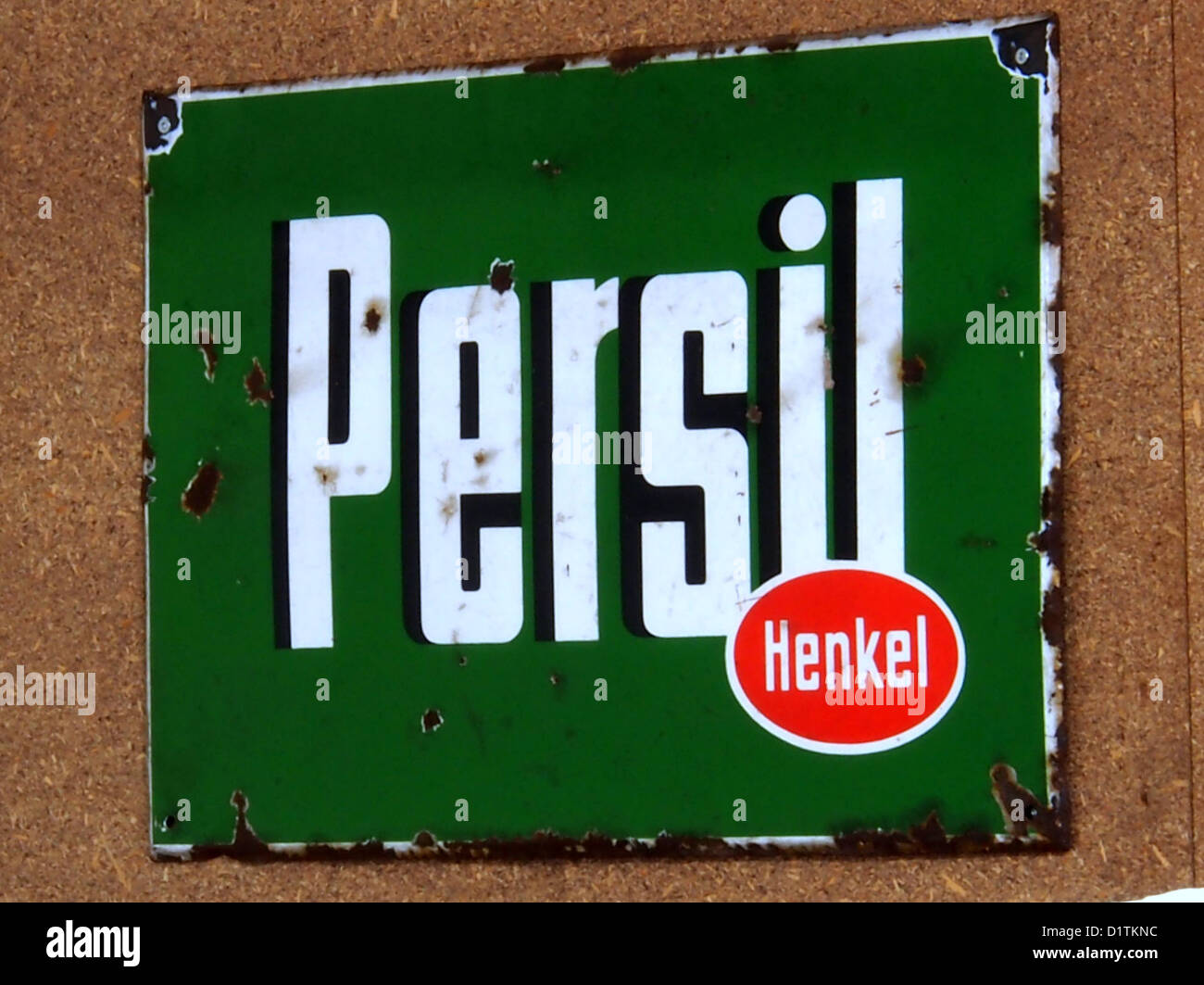 Technik Museum Speyer...Persil Henkel Enamel Advertising sign Stock ...
