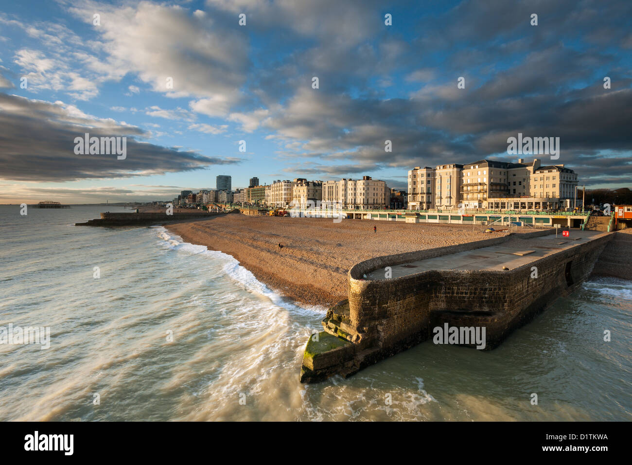 Brighton seafront from the palace pier hi-res stock photography and ...