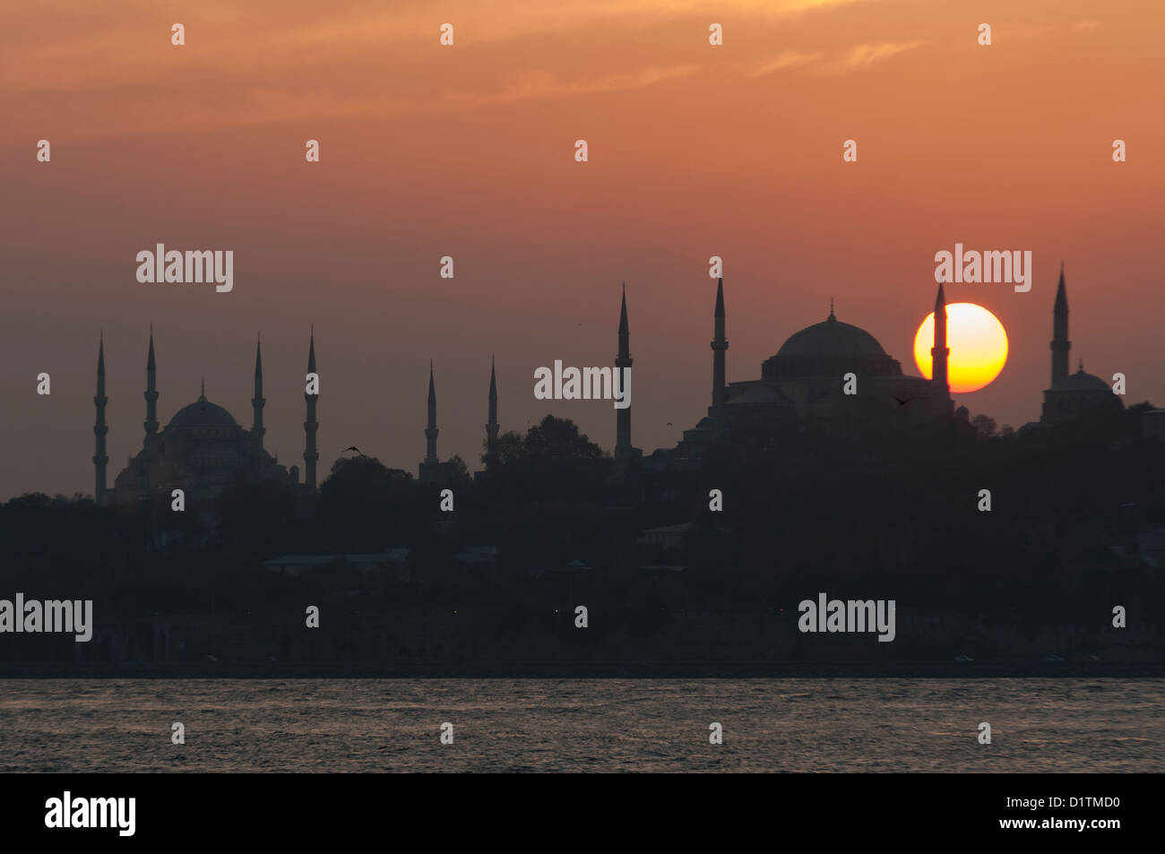 Historical Peninsula at sunset in istanbul,Turkey Stock Photo - Alamy