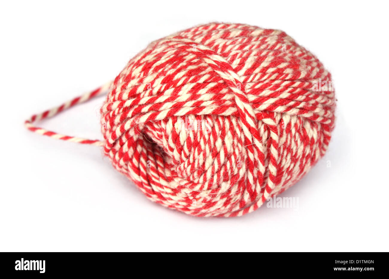 Thread ball over white background Stock Photo - Alamy