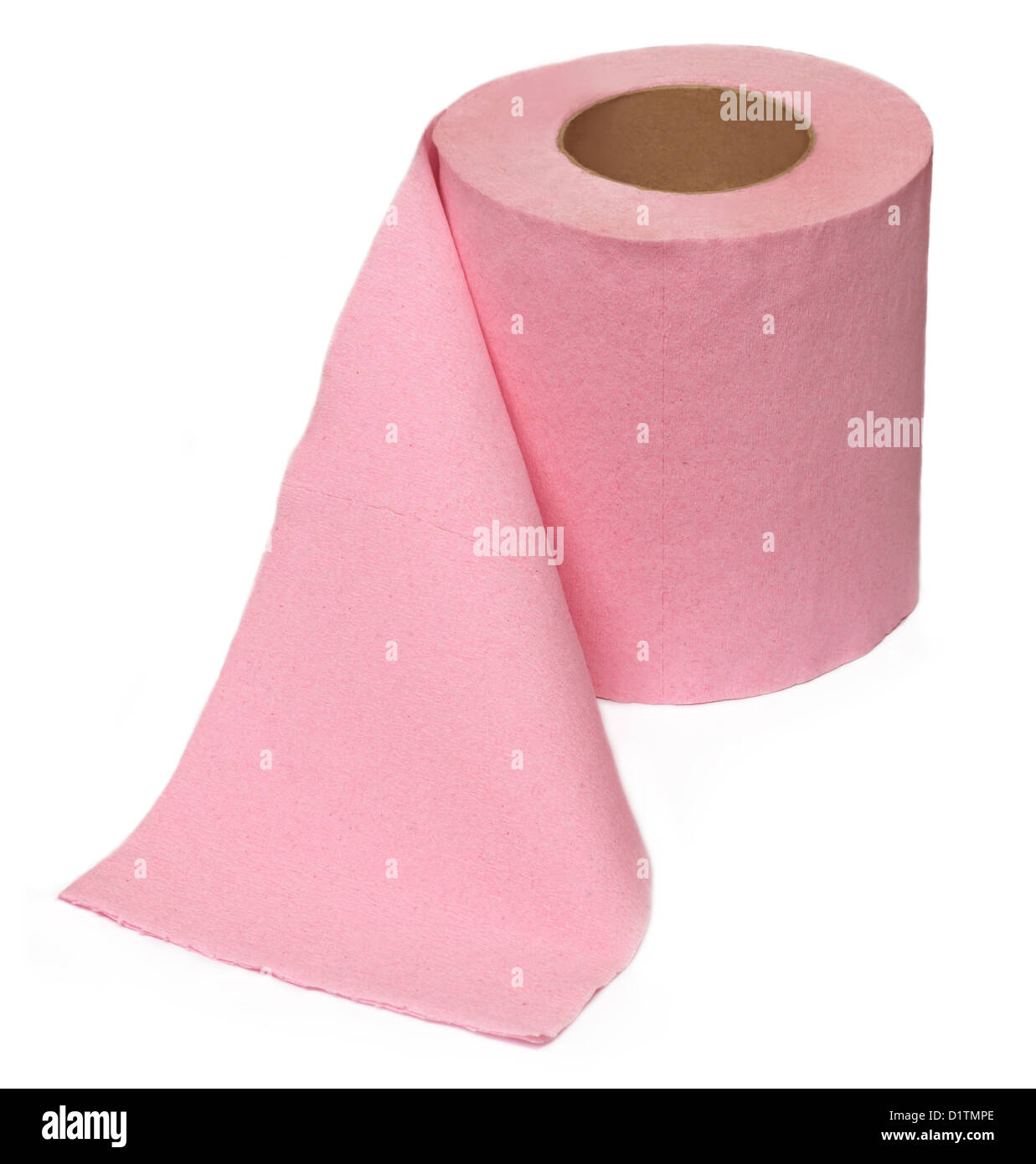 Tissue roll isolated over white background Stock Photo - Alamy