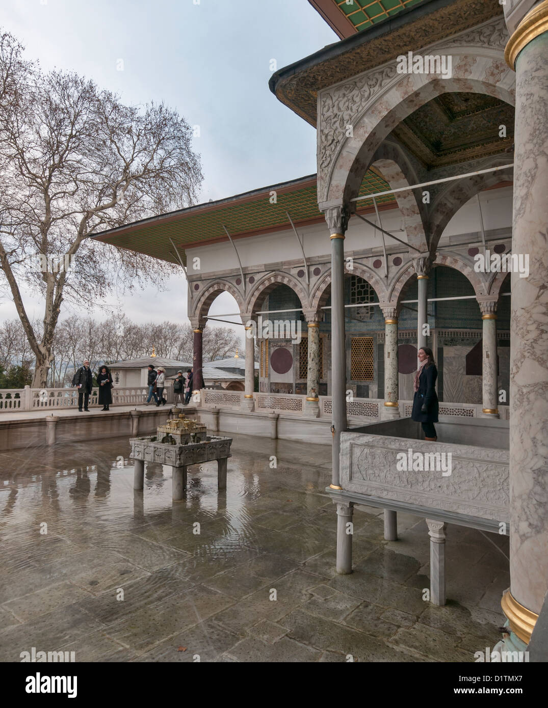 Upper terrace with fountain, The Yerevan Kiosk and Baghdad Kiosk in ...