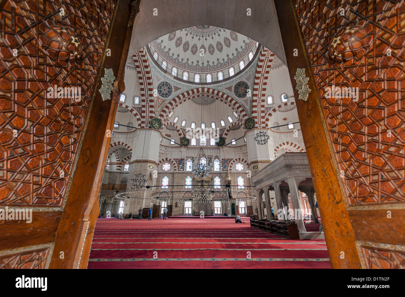 Sehzade Mosque,Ottoman Imperial Mosque interior in Istanbul Stock Photo ...