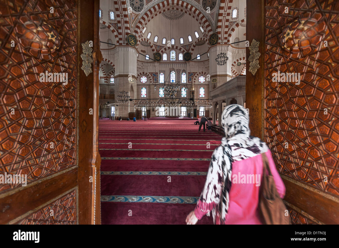 Sehzade Mosque,Ottoman Imperial Mosque interior in Istanbul Stock Photo ...