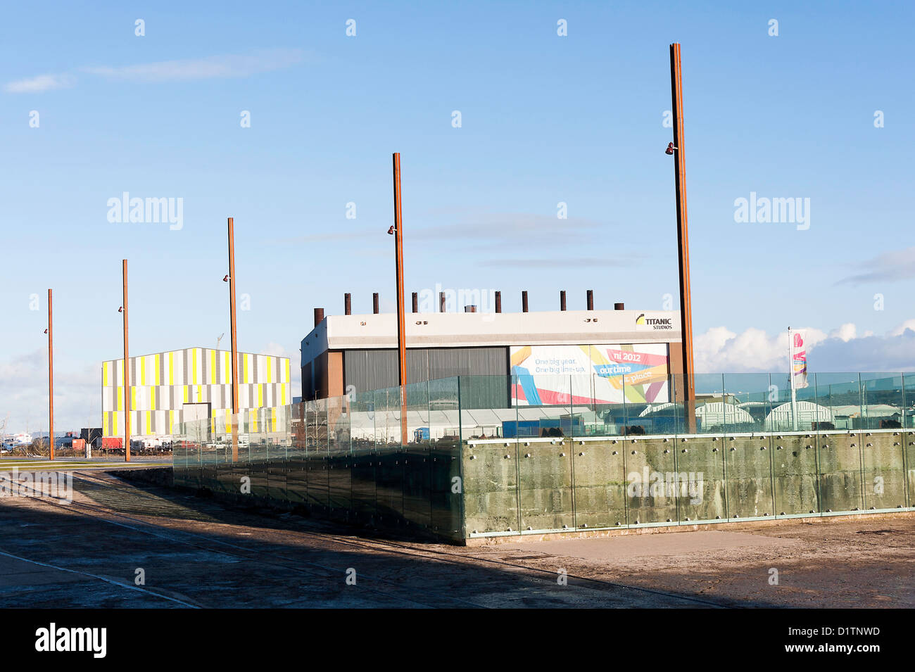 The Titanic Slipway Area by the Titanic Museum in Belfast Northern ...