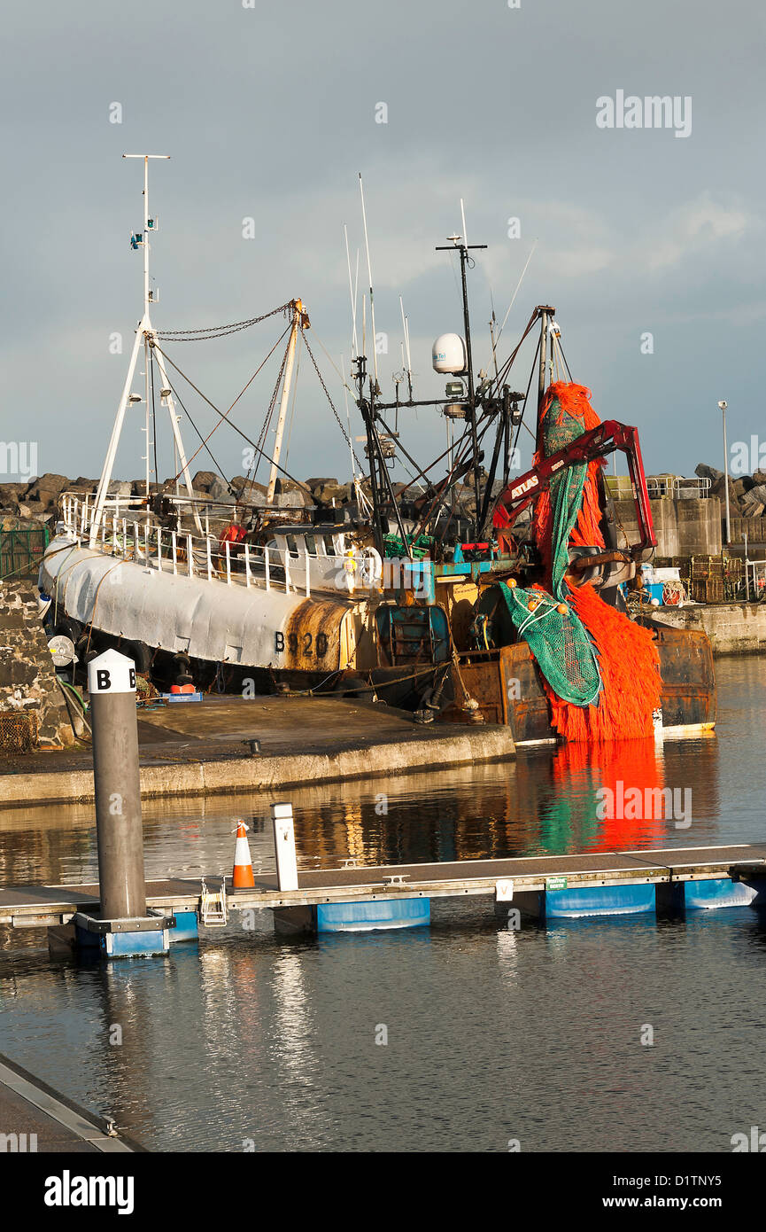 The Harbour and Marina at Ballycastle County Antrim Northern Ireland ...