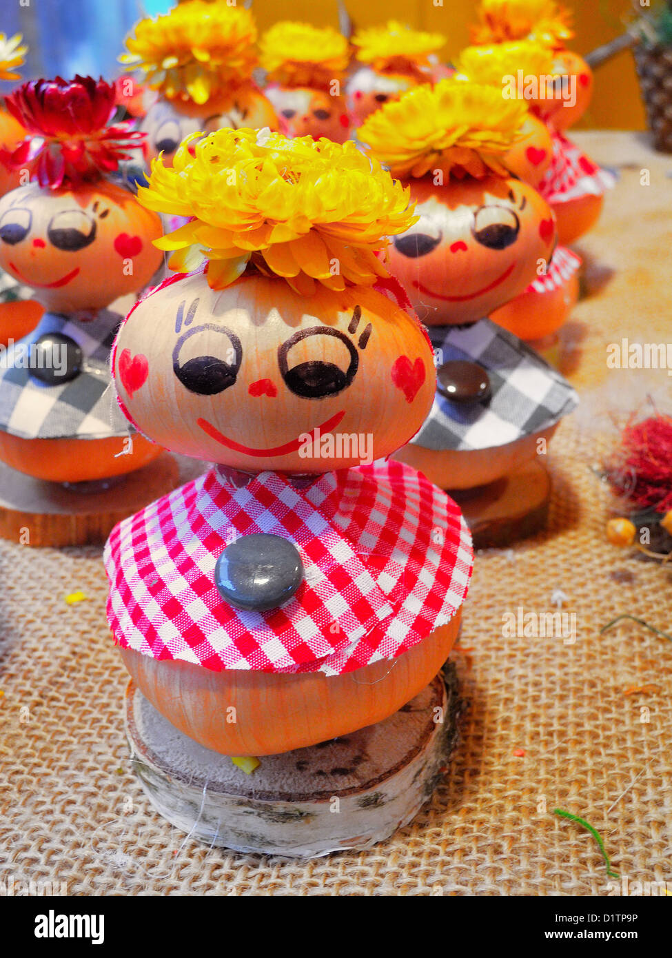 Hand made onion figure at the 2012 Annual Onion Market in the swiss ...