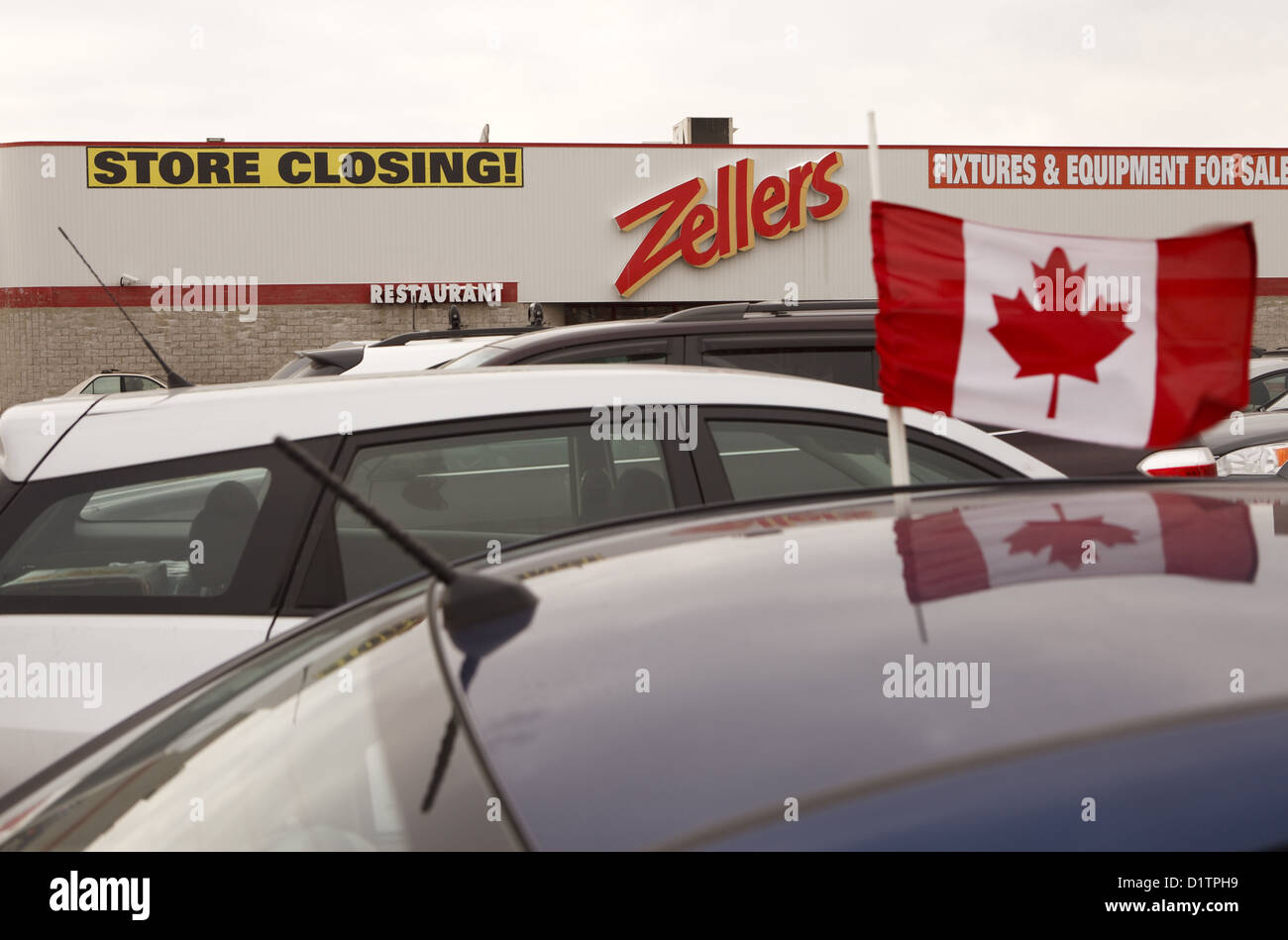 Canadian supermarket flag hi-res stock photography and images - Alamy