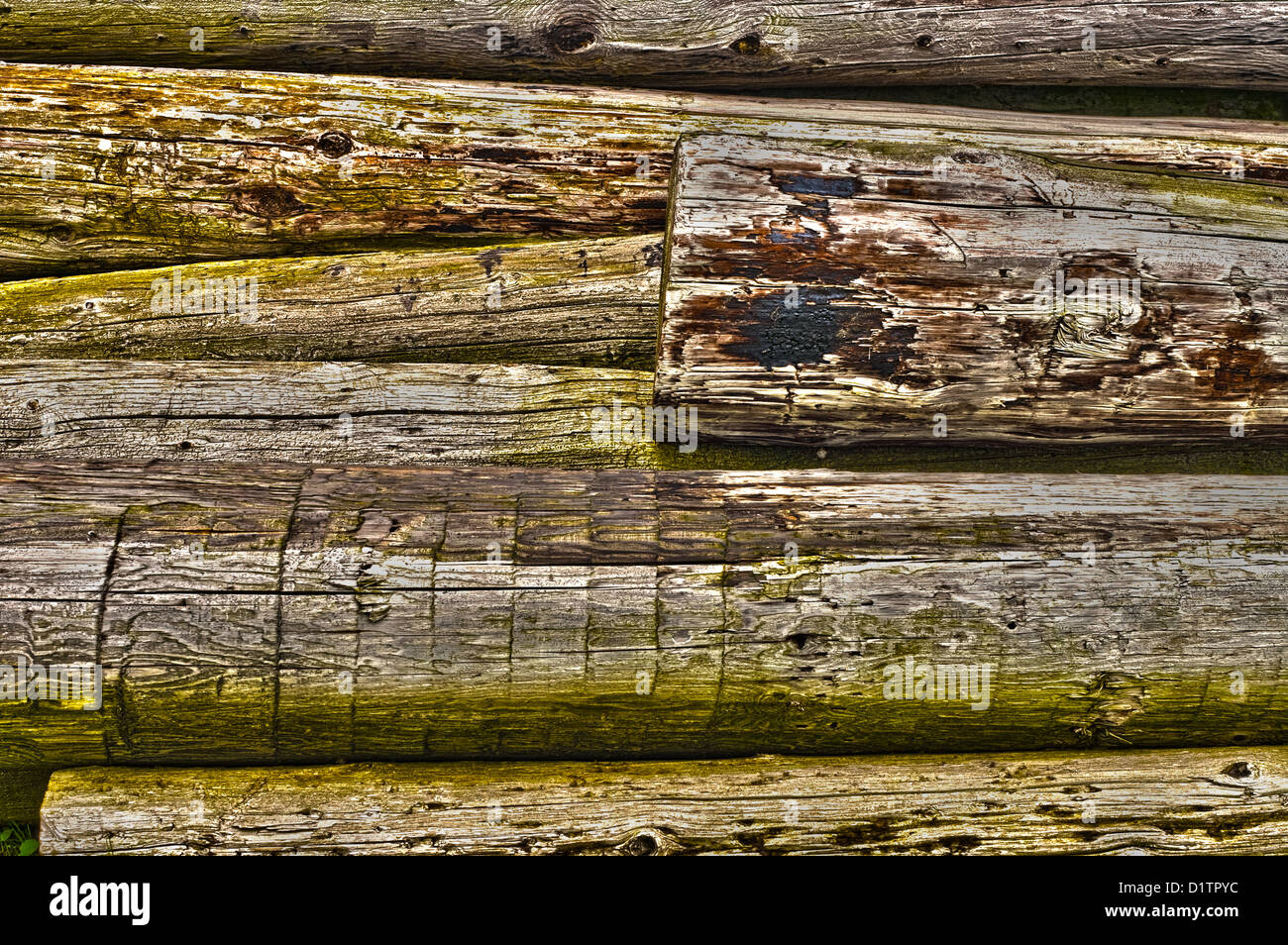 HDR - High Dynamic Range - photograph of wood pile Stock Photo - Alamy