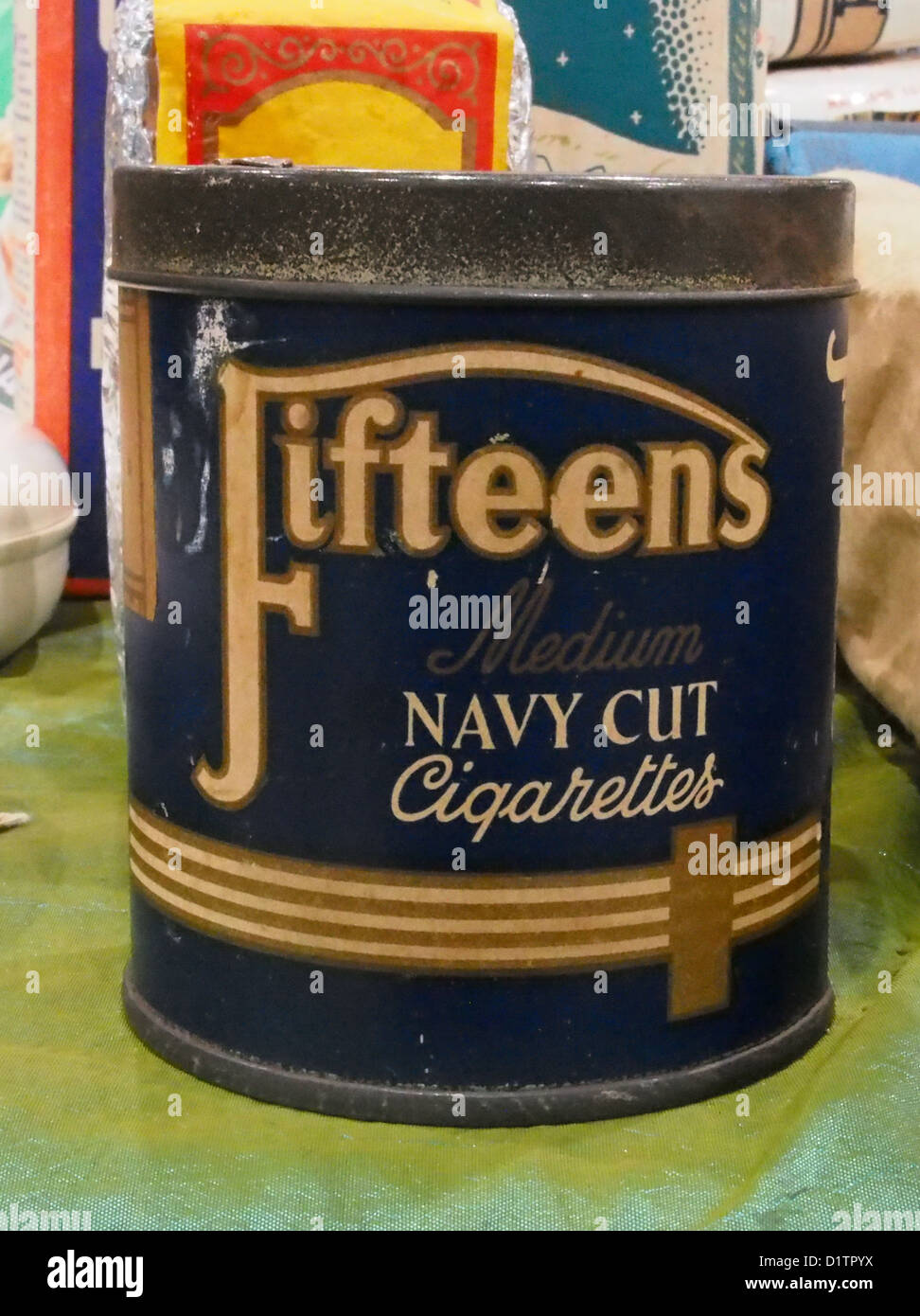 Household products, Fifteens, Medium navy cut cigarettes Stock Photo ...