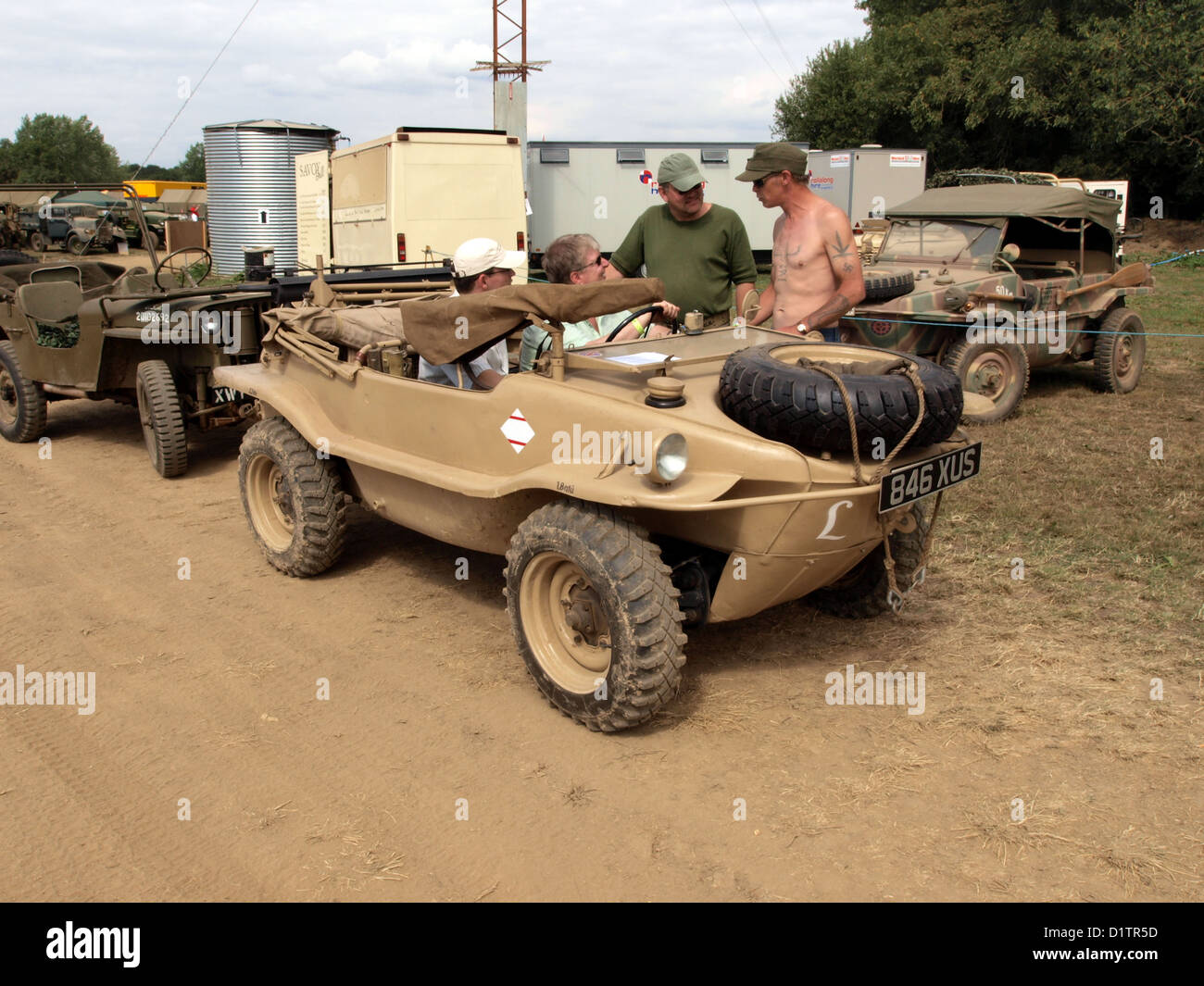 The Volkswagen Typ 166 Schwimmwagen, displayed at the War and Peace ...
