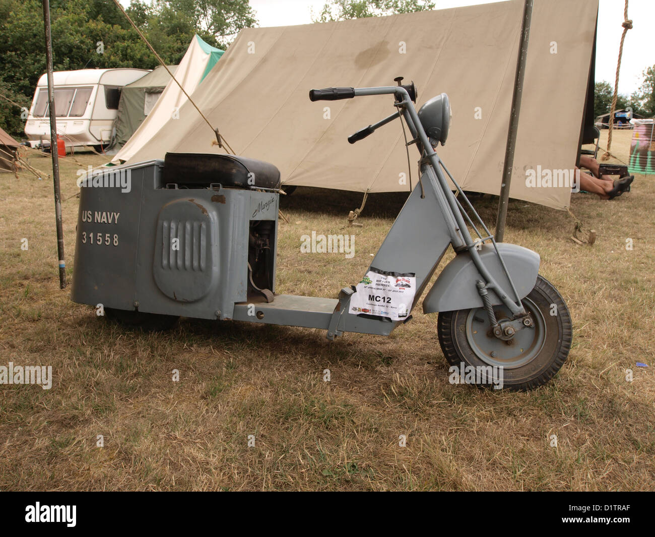 The Cushman Model 32, displayed at the War and Peace Show, is a ...
