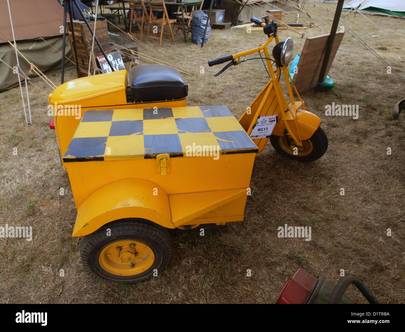 The Gulf Cushman 34 with sidecar is a military vehicle displayed at the ...