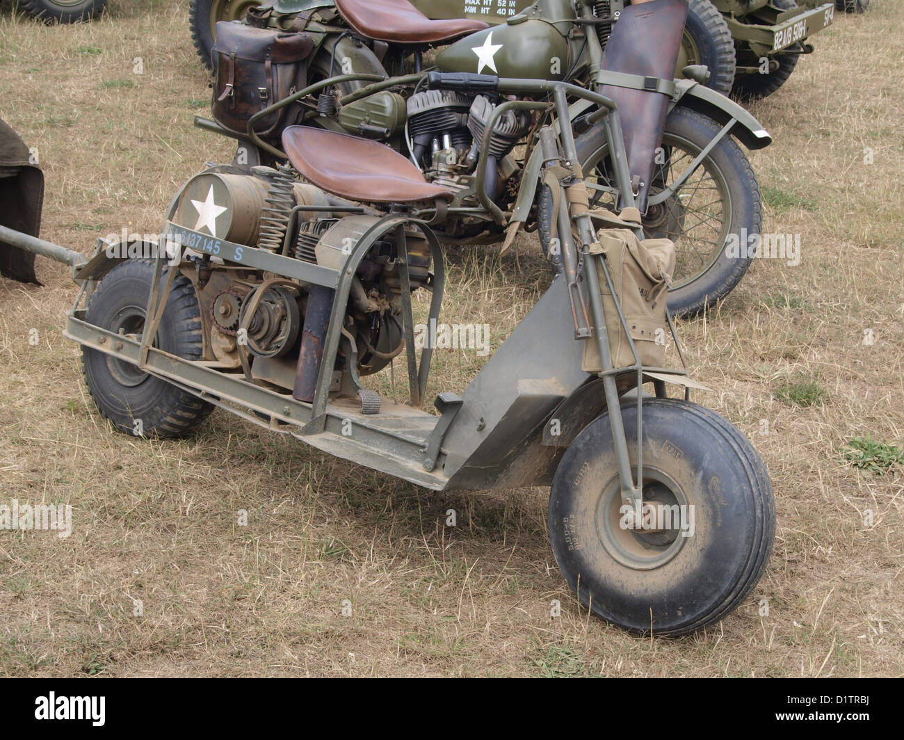 The Cushman Model 53 Airborne Scooter, displayed at the War and Peace ...