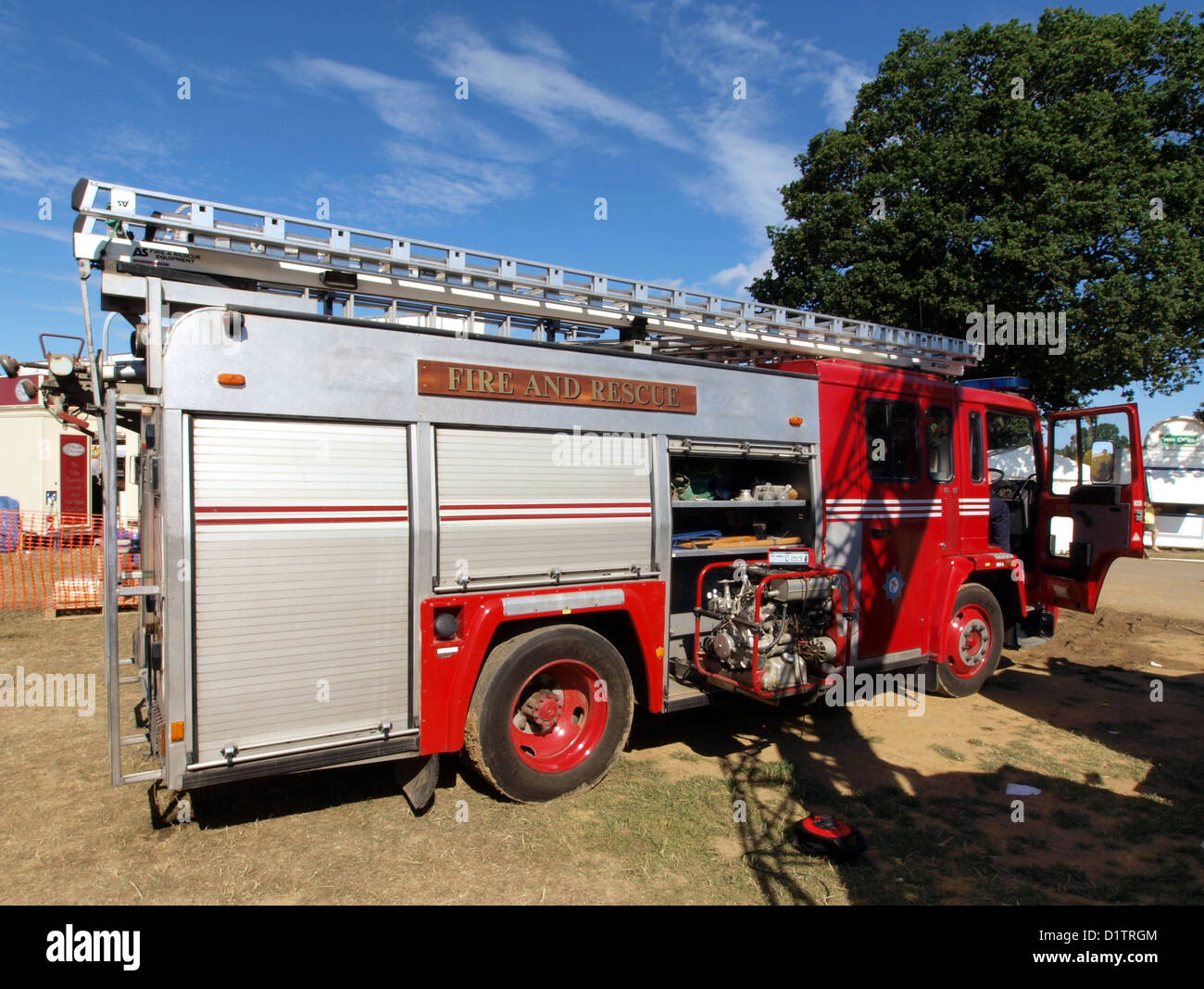 The Volvo FL614 Fire Engine is showcased at the War and Peace Show ...
