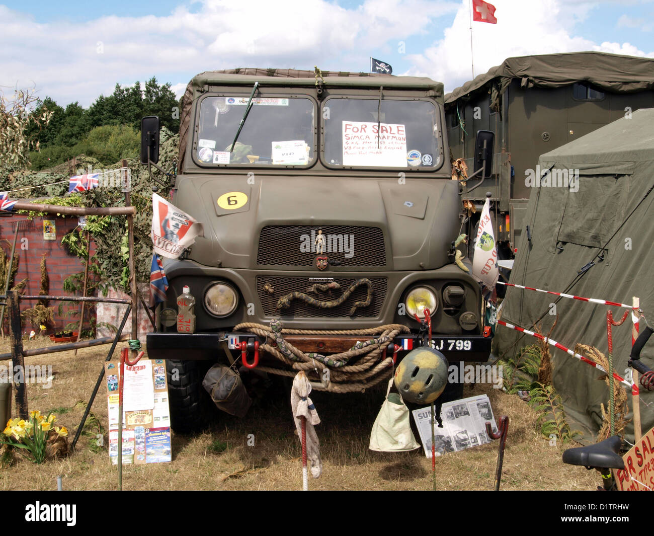 The Simca Marmon SUMB, displayed at the War and Peace Show, is a military vehicle used during ...