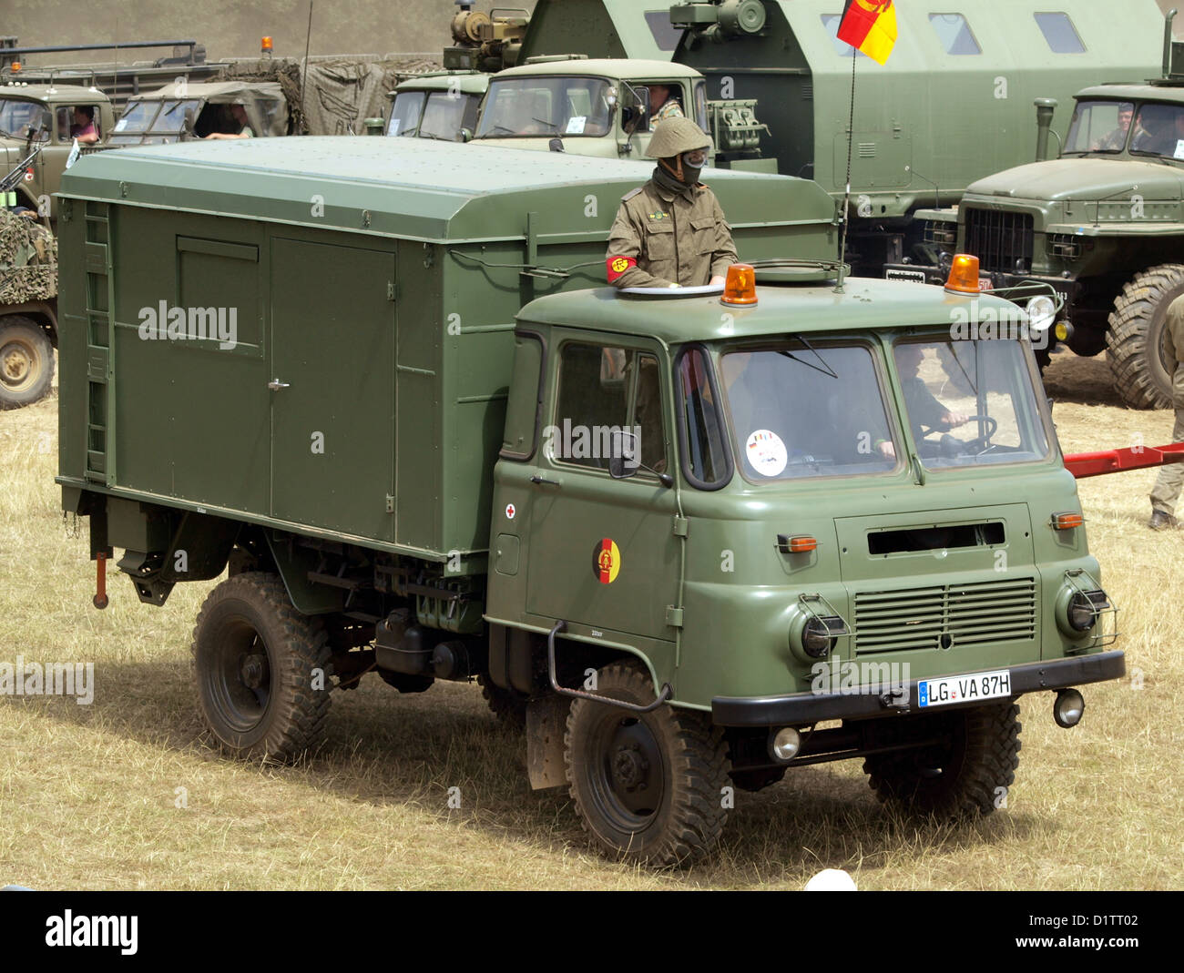 The Robur LO 2002 is a military vehicle displayed at the War and Peace ...