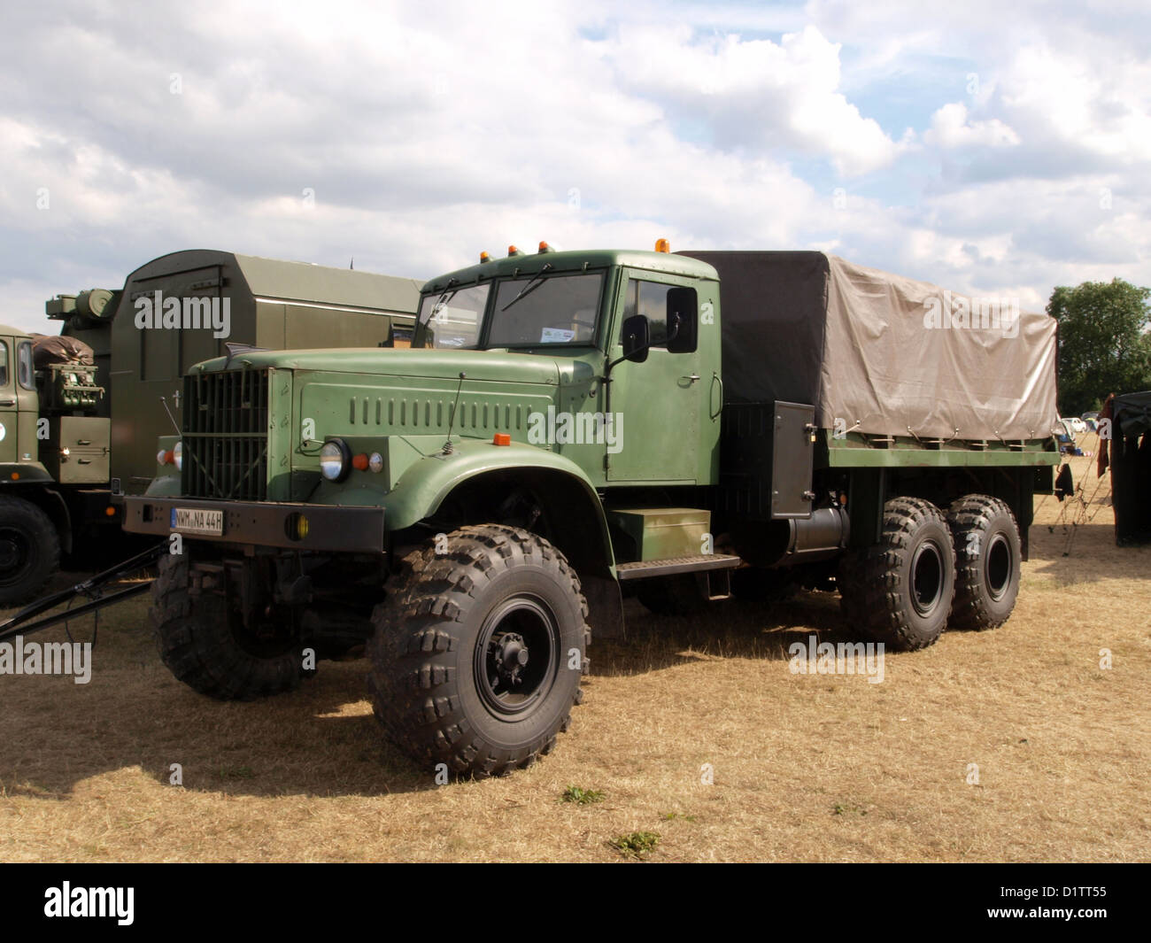 The A255 6x6 military vehicle, displayed at the War and Peace Show, is ...