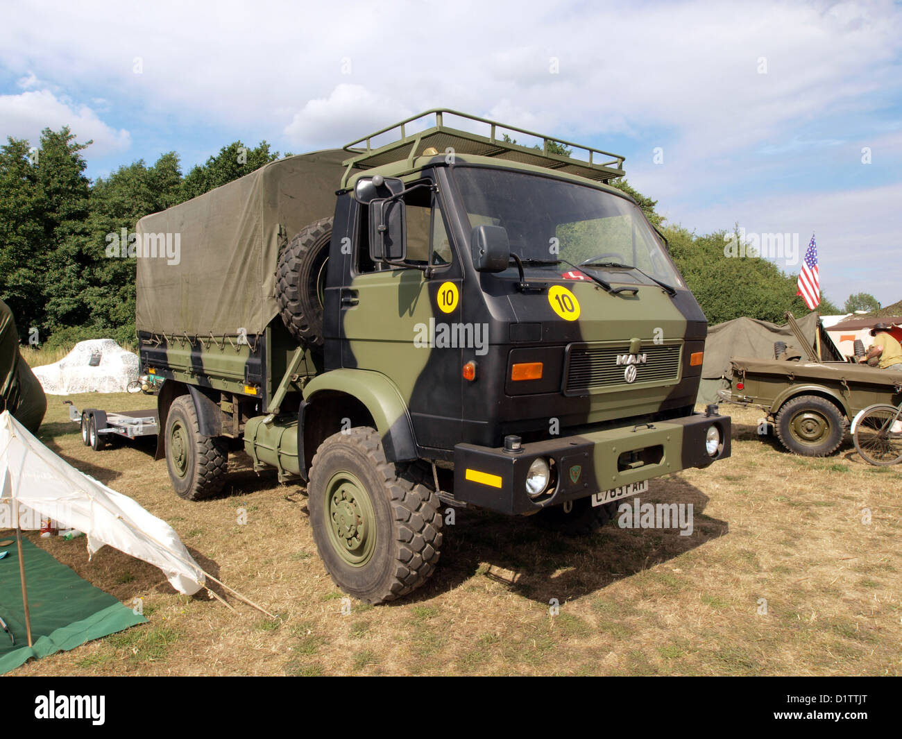 The MAN VW military vehicle, displayed at the War and Peace Show, is a ...