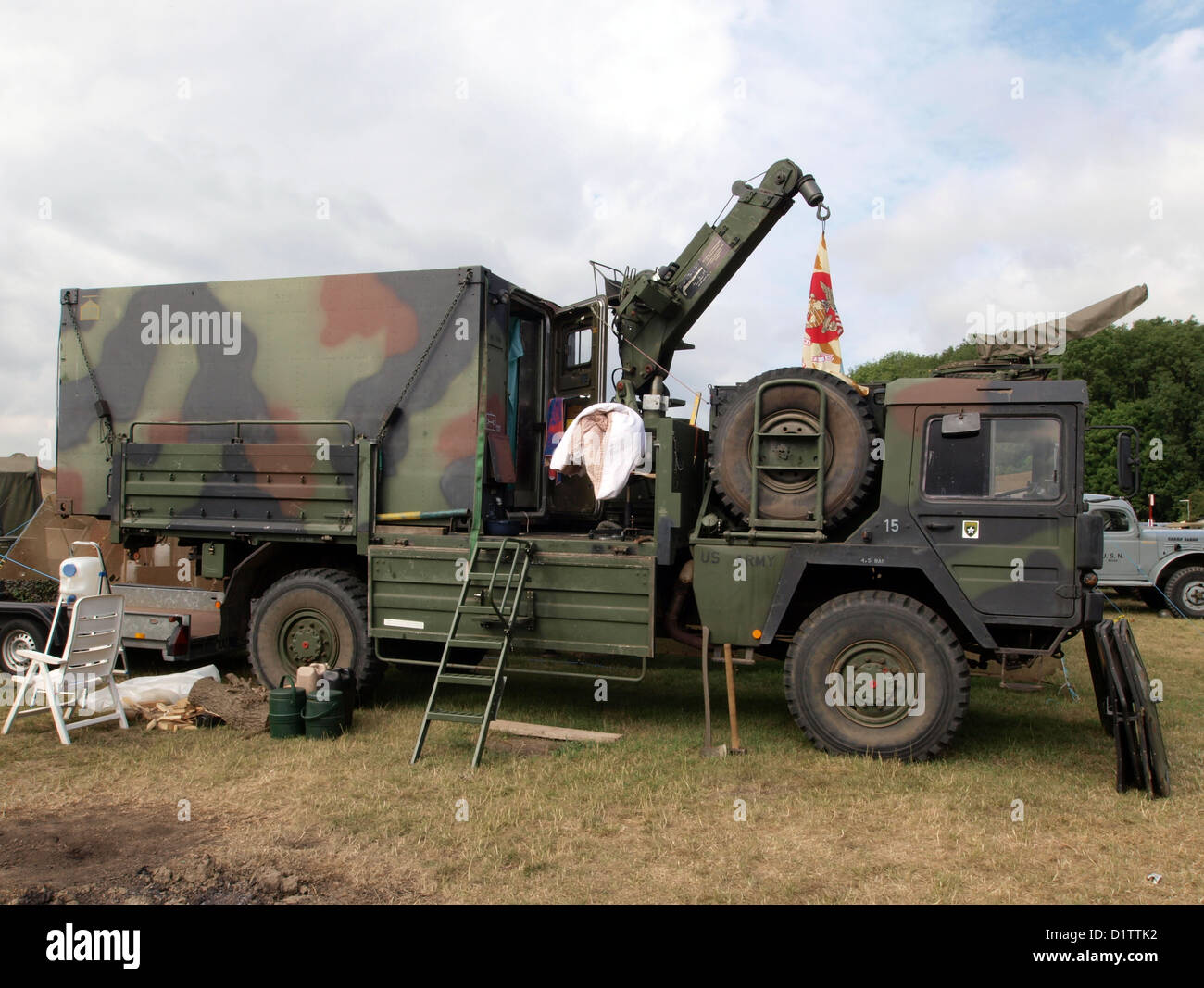 The MAN HX military vehicle, displayed at the War and Peace Show, is a ...